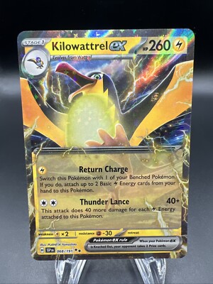 Pokemon TCG - Kilowattrel ex - 068/191 Surging Sparks - Double Rare ...