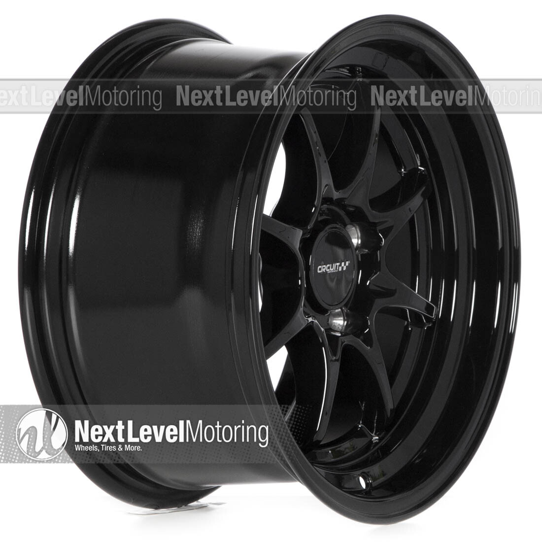 CIRCUIT CP40 15x8 4x100 +25 GLOSS BLACK WHEELS CE28 FITS HONDA CIVIC EK ...