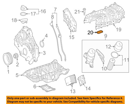 MERCEDES OEM 11-19 CL550 Engine Engine Parts-Intake Manifold Gasket ...