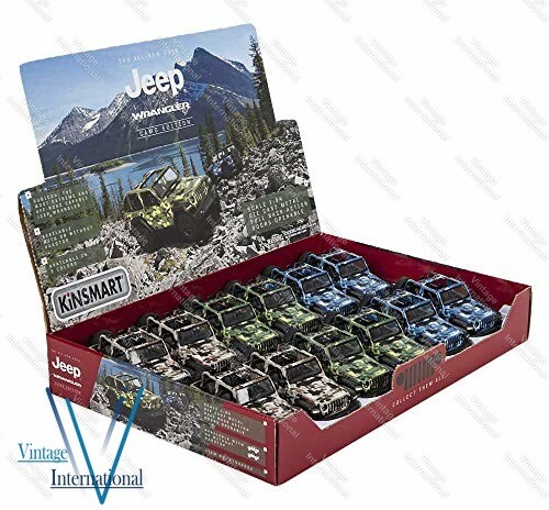 1:34 Scale Model For Jeeps Wrangler Rubicon 2018 Camo Open Top Blue @US ...