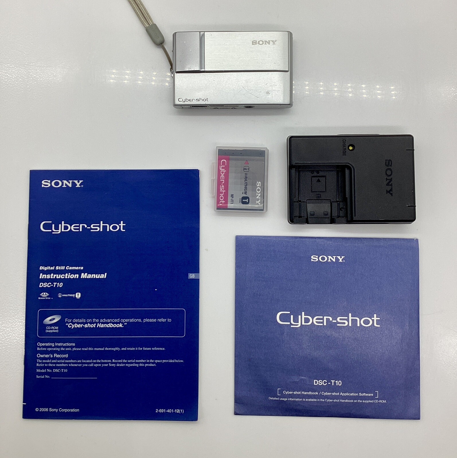 Sony CyberShot DSC-T10 7.2MP Silver Digital Camera | eBay