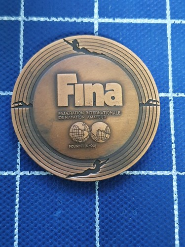 Participant medal plaque FINA Swimming championship cup Perth 1991 ...