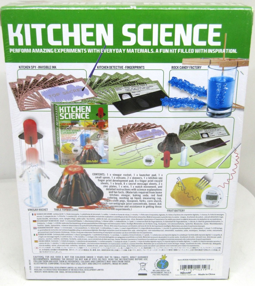 KIDZ LABS Kitchen Science Kit Fun Science Products NEW in Box. | eBay