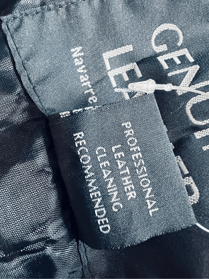 NWT Giovanni Navarre Black Leather Motorcycle Riding Vest sz MEDIUM ...