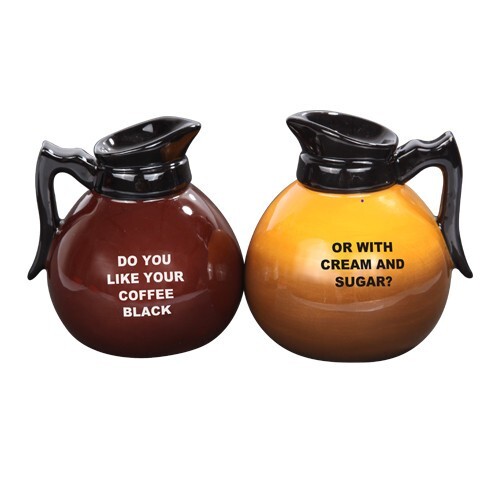 Attractive Coffee Pots Salt & Pepper Shakers Magnetic - Ceramic ...