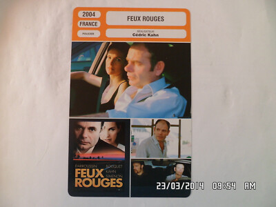 CARTE FICHE CINEMA 2004 FEUX ROUGES Jean Pierre Darroussin Carole ...