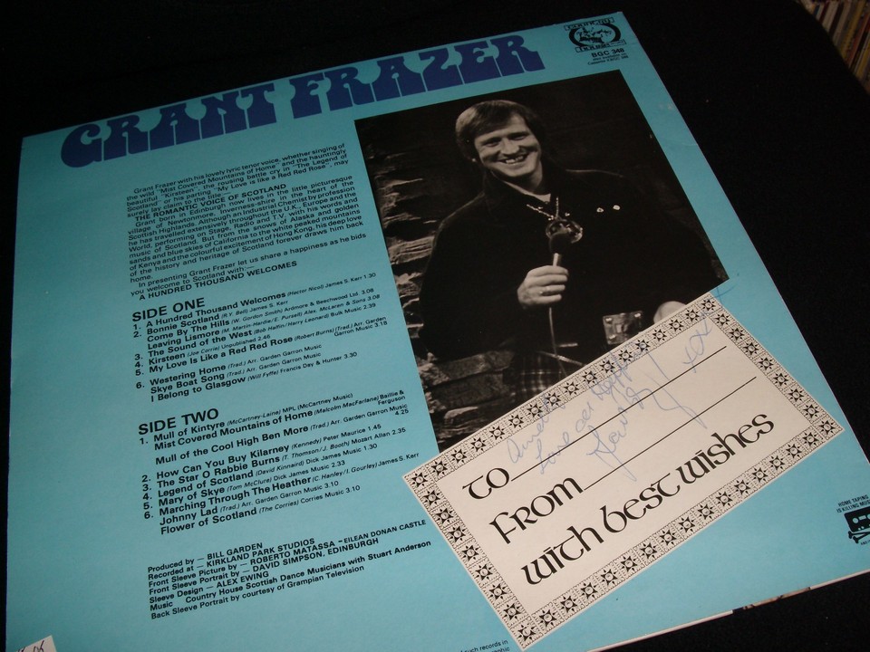GRANT FRAZER HUNDRED THOUSAND.. SIGNED Lp Vinyl UK Pressing BGC 348 | eBay