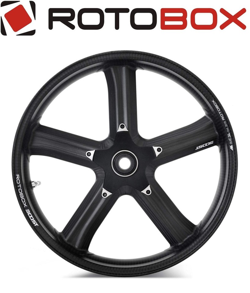 PAIR MATT CARBON WHEELS ROTOBOX BOOST 17˝X 3.5/6˝ KAWASAKI ZX10R 2011 ...