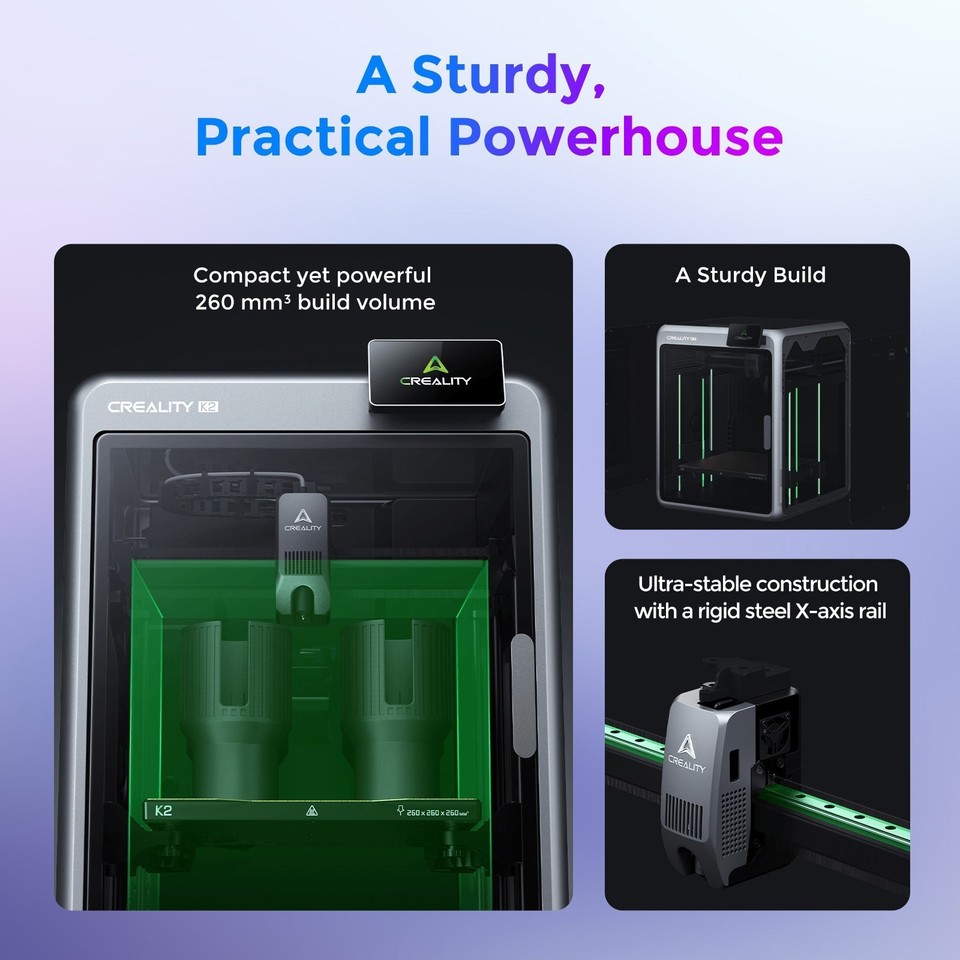 Unrepair Creality K2 Combo 3D Printer with CFS Smart Auto Leveling & Al ...