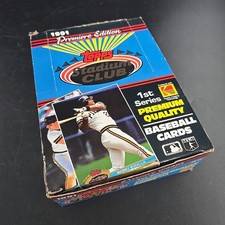 1991 Topps Stadium Club Baseball Checklist, Set Info, Boxes