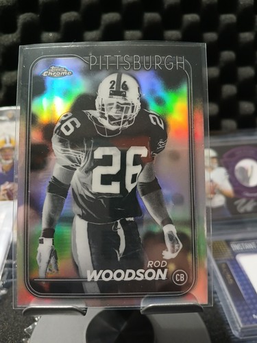 Rod Woodson 2024 Topps Chrome Football Negative Refractor Pittsburg ...