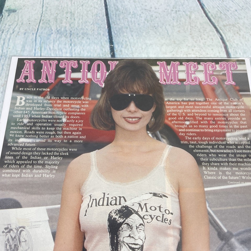 1985 Sexy Lady Legs Hot Body Motorcycle Vtg Print Ad/Poster Pinup ...