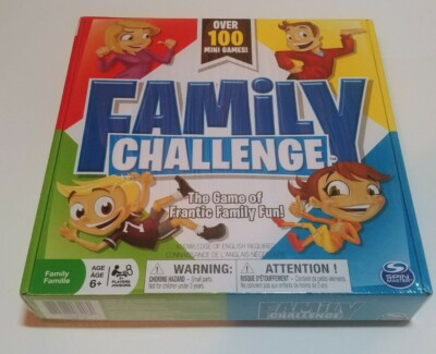 NEW Family Challenge Board Game Over 100 Mini Games for Frantic Family ...