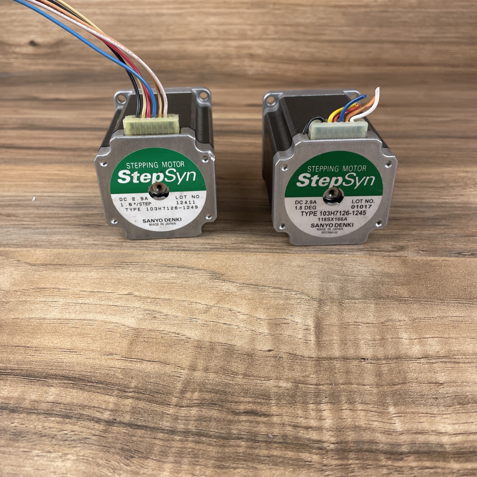 LOT OF 2 SANYO DENKI STEP-SYN STEPPING MOTOR 103H7126-1245 -1249 AS IS ...