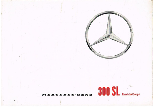 MERCEDES BENZ W198 300SL ROADSTER ORIGINAL 1962 FACTORY UK SALES ...