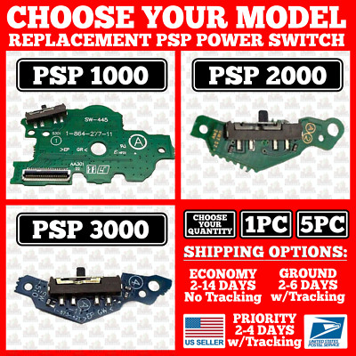 Replacement Power Switch for Sony PSP 1000/2000/3000 Button PlayStation ...