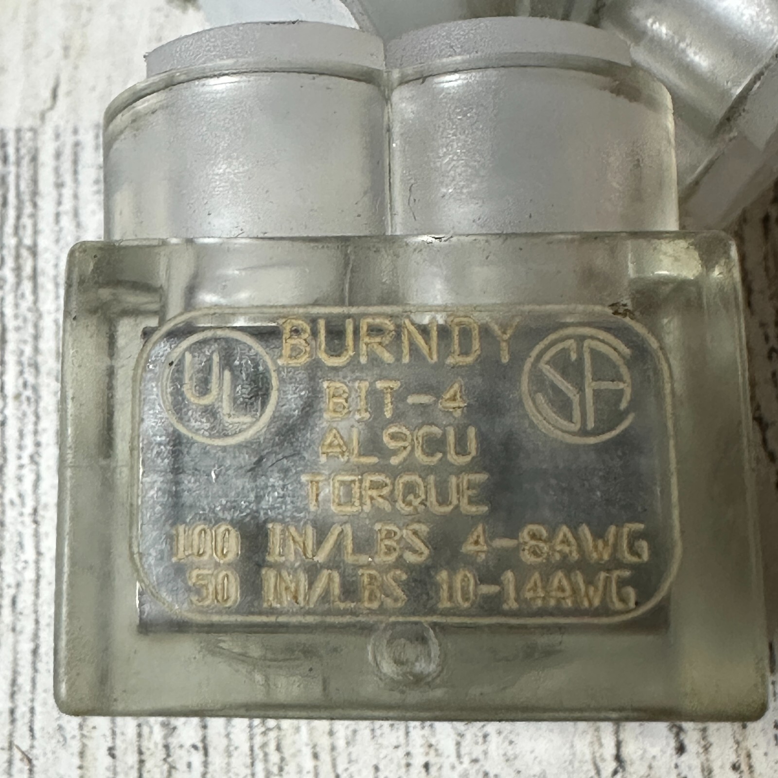 Lot of 2 Burndy Bit4 Insulated Multitap Connector,1.25 In. L | eBay