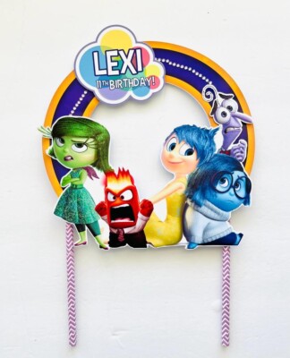 Personalized Inside Out Cake Topper | eBay