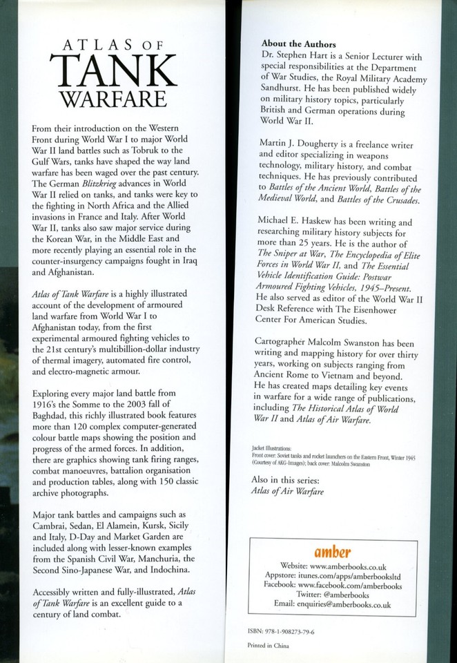 Atlas of Tank Warfare from 1916 by Stephen Hart (STLC) | eBay