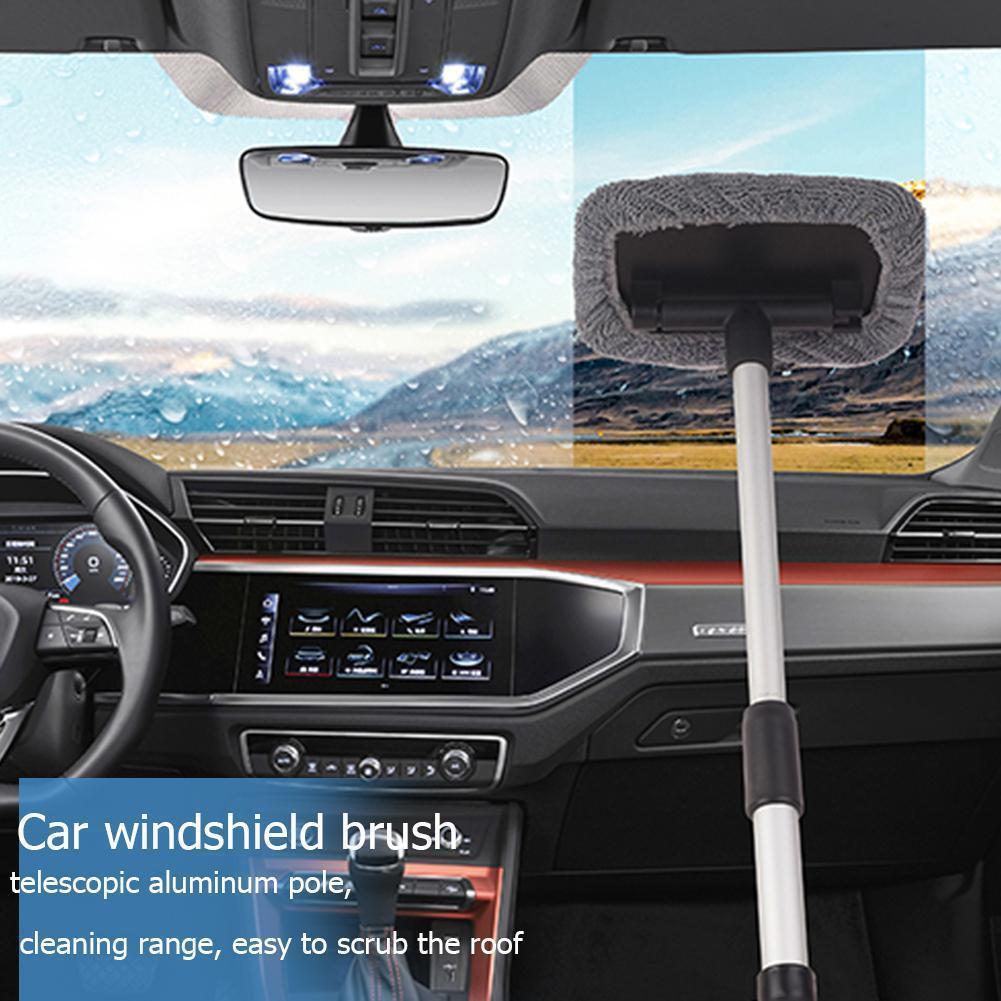 Microfiber Car Window Cleaner Cleaning Brush Telescopic Auto Windshield ...