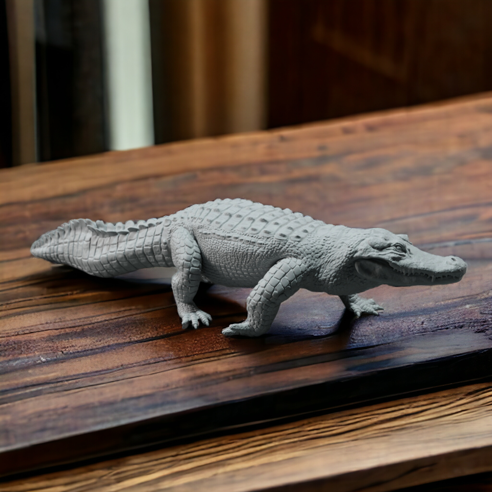 Alligator Walking Resin 3d printed Unpainted Model Railroad Diorama ...