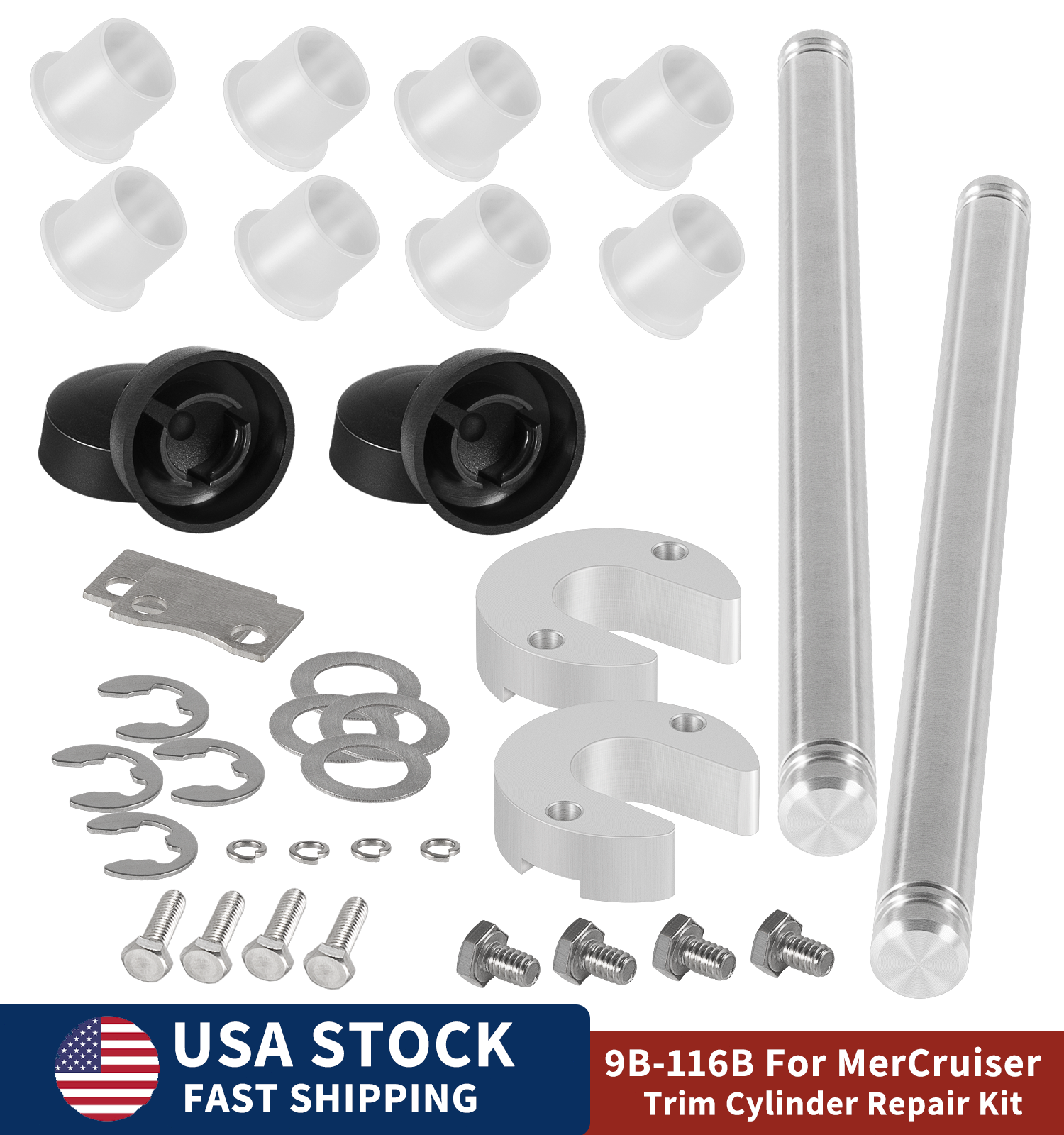 9B-116 Trim Cylinder Repair Kit for SEI Marine MerCruiser Alpha 1 Gen 2 | eBay