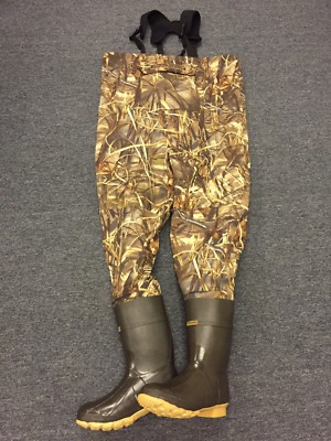 NEW Kobuk Men's Max-4 Camo Premium Breathable Hunting Wader Lug Boots ...