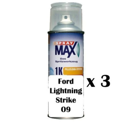 Automotive Touch Up Spray Paint Can Ford Lightning Strike O9 Colour x 3 ...