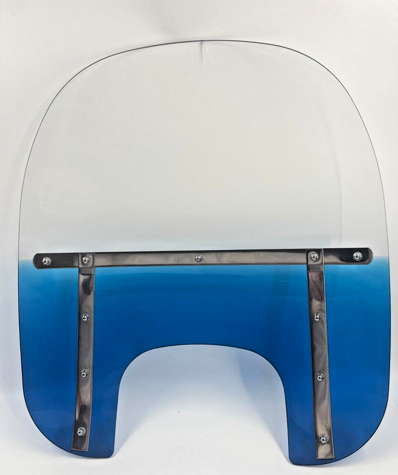 MEMPHIS SHADES Fats Windshield 19" GRADIENT BLUE Harley Softail Fat Boy ...
