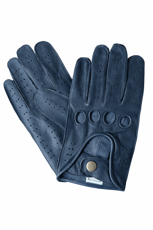 MEN'S CHAUFFEUR SHEEPSKIN LEATHER CAR DRIVING GLOVES (Finished Sewn ...