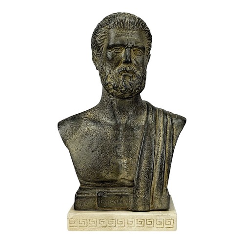 Hippocrates Father of Medicine Physician Bust Hard Plaster Moldano ...