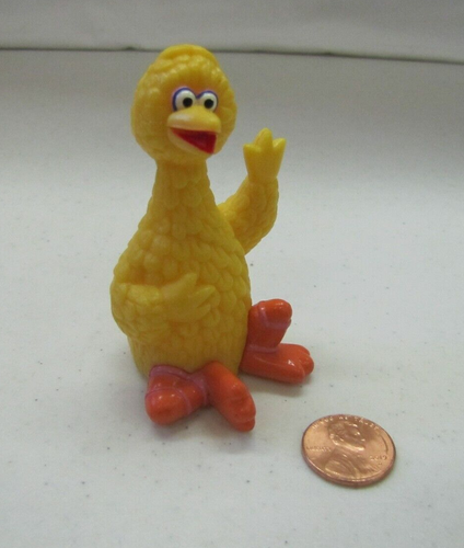 Vtg Sesame Street Big Bird Waving Pvc Figure Cake Topper Toy 2.75 ...