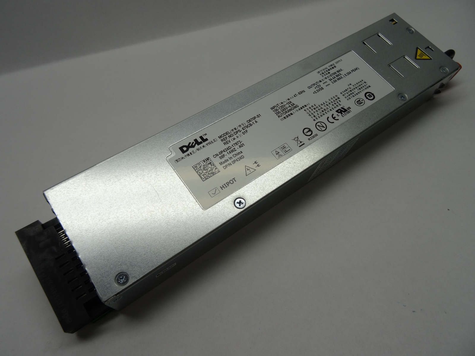 DELL POWEREDGE 1950 D670P PSU POWER SUPPLY 670W P424D | eBay