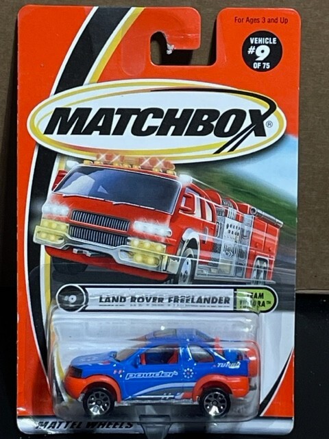 Matchbox Land Rover Freelander, Blue, #9, 1/64 "Team Tundra" | eBay