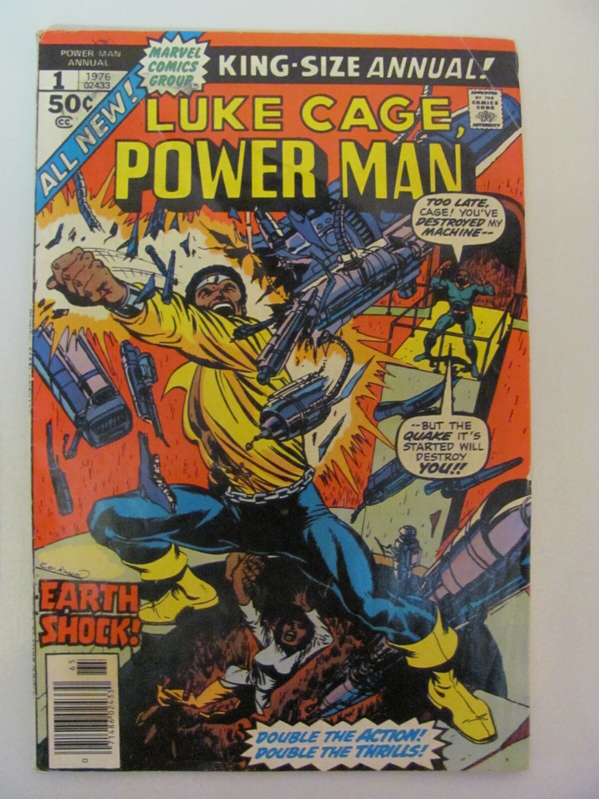 Luke Cage Power Man Annual #1 Marvel 1976 early Punisher Cameo | eBay