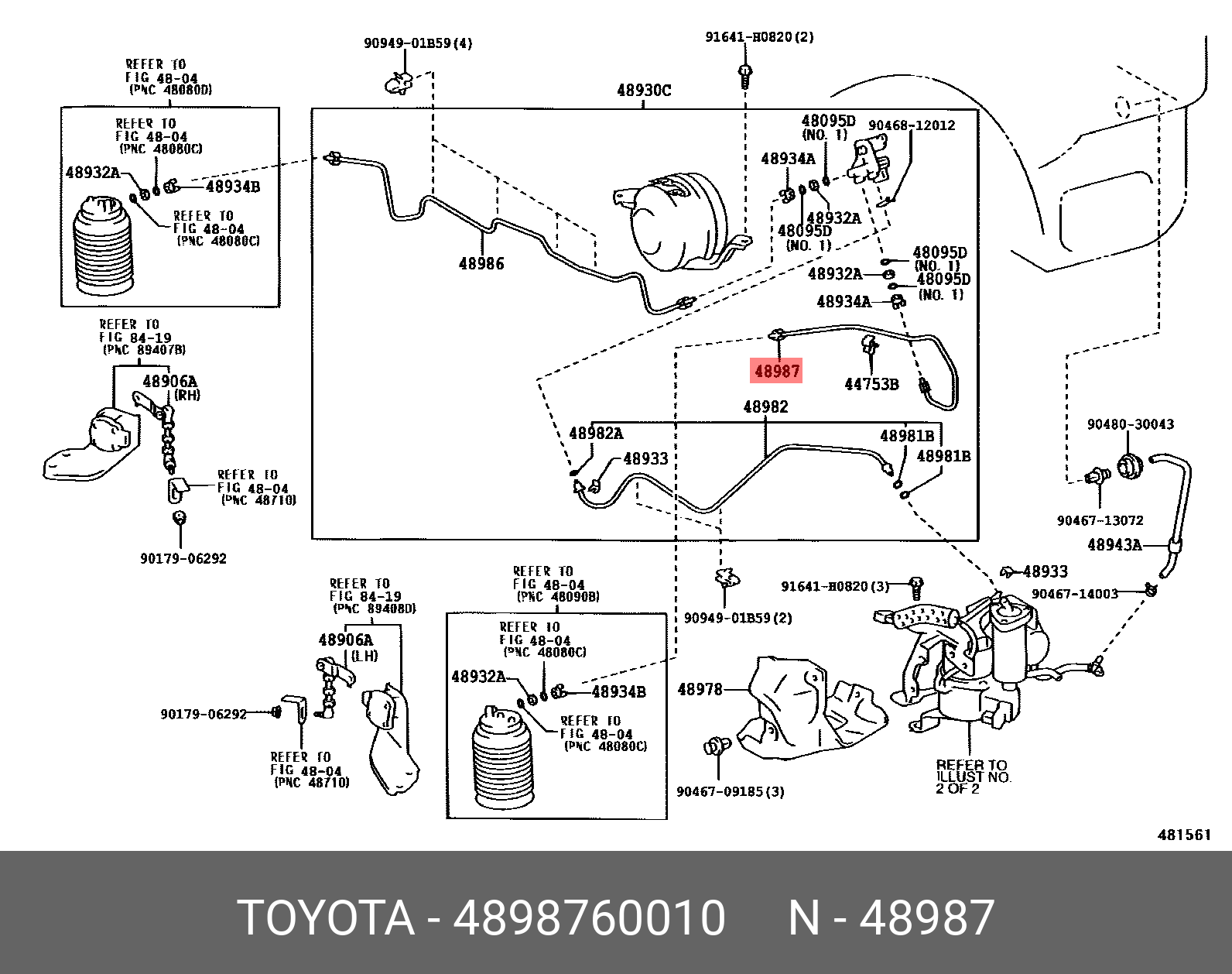 Genuine OE tube, height control, no.7, 4898760010 for TOYOTA 48987 ...
