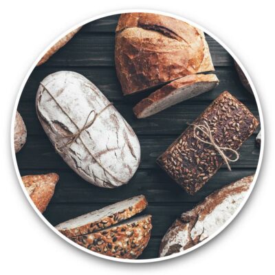 2 x Vinyl Stickers 20cm - Freshly Baked Bread Loaf Bakery #45075 | eBay UK
