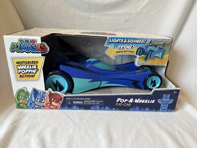 PJ Masks Deluxe Pop A Wheelie Cat-Car Vehicle Catboy Action Figure Just ...