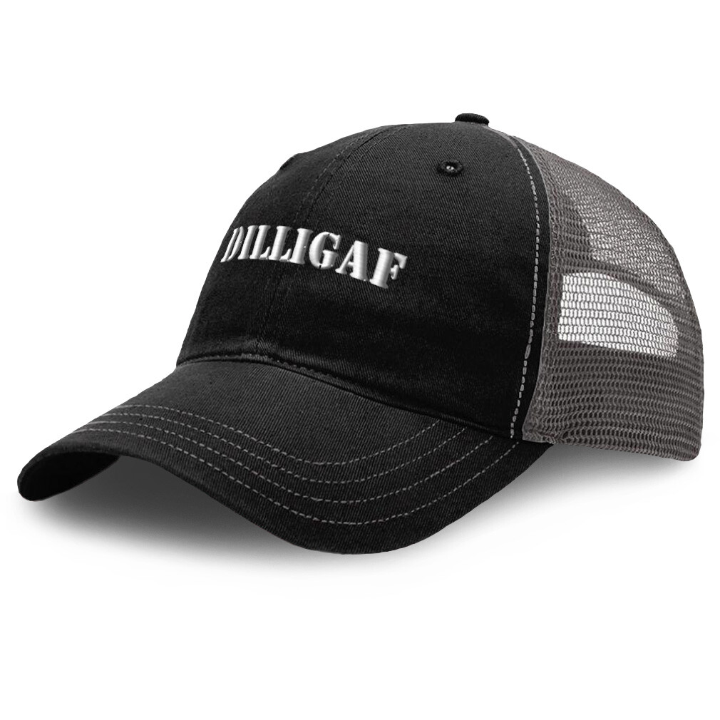 Richardson Trucker Hat Dilligaf Letters Cotton Snapback Baseball Cap | eBay