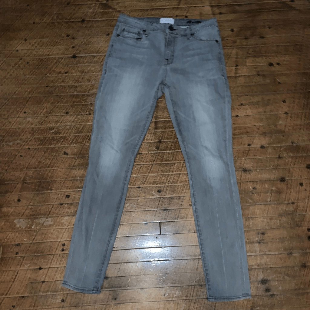 Parker Smith gray washed distressed skinny 28 jeans - Gem