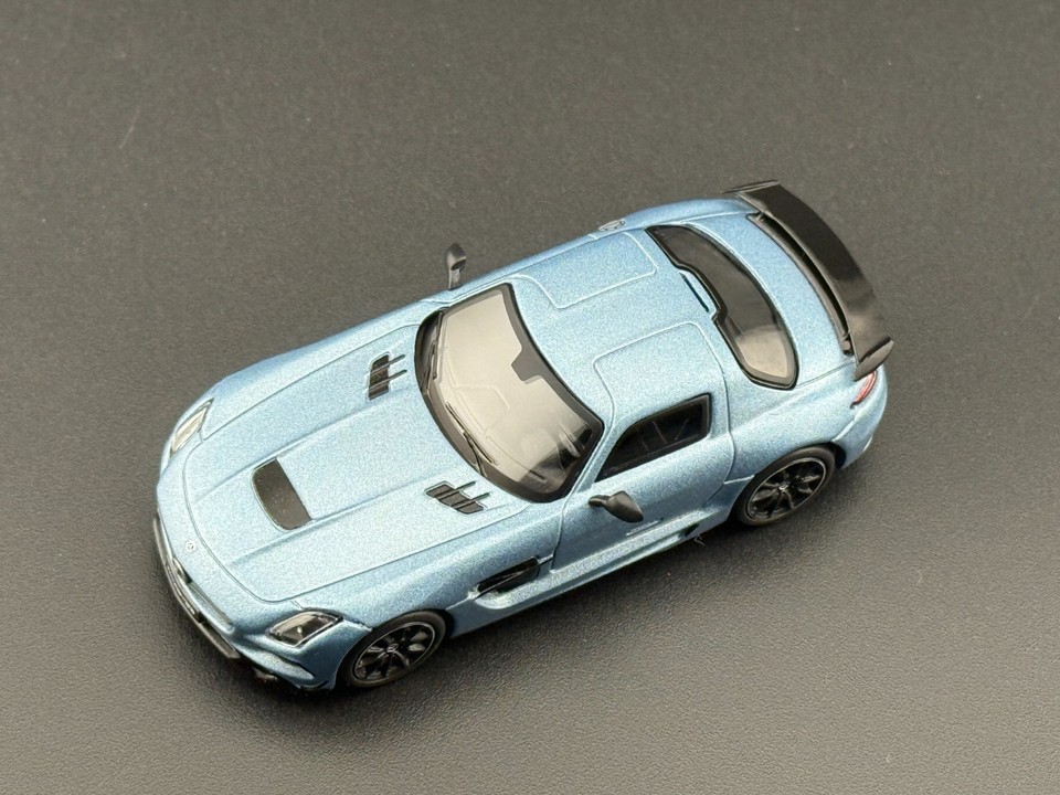 Tarmac Works Mercedes-Benz SLS AMG Coupe Black Series Matte Blue 1/64 ...