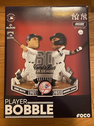 Yankees Bobblehead Babe Ruth Aaron Judge Superman 60HR FOCO Limited ...