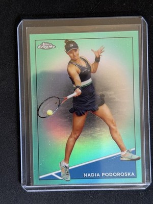 2021 Topps Chrome Tennis #56 Nadia Podoroska Aqua #/150 | eBay