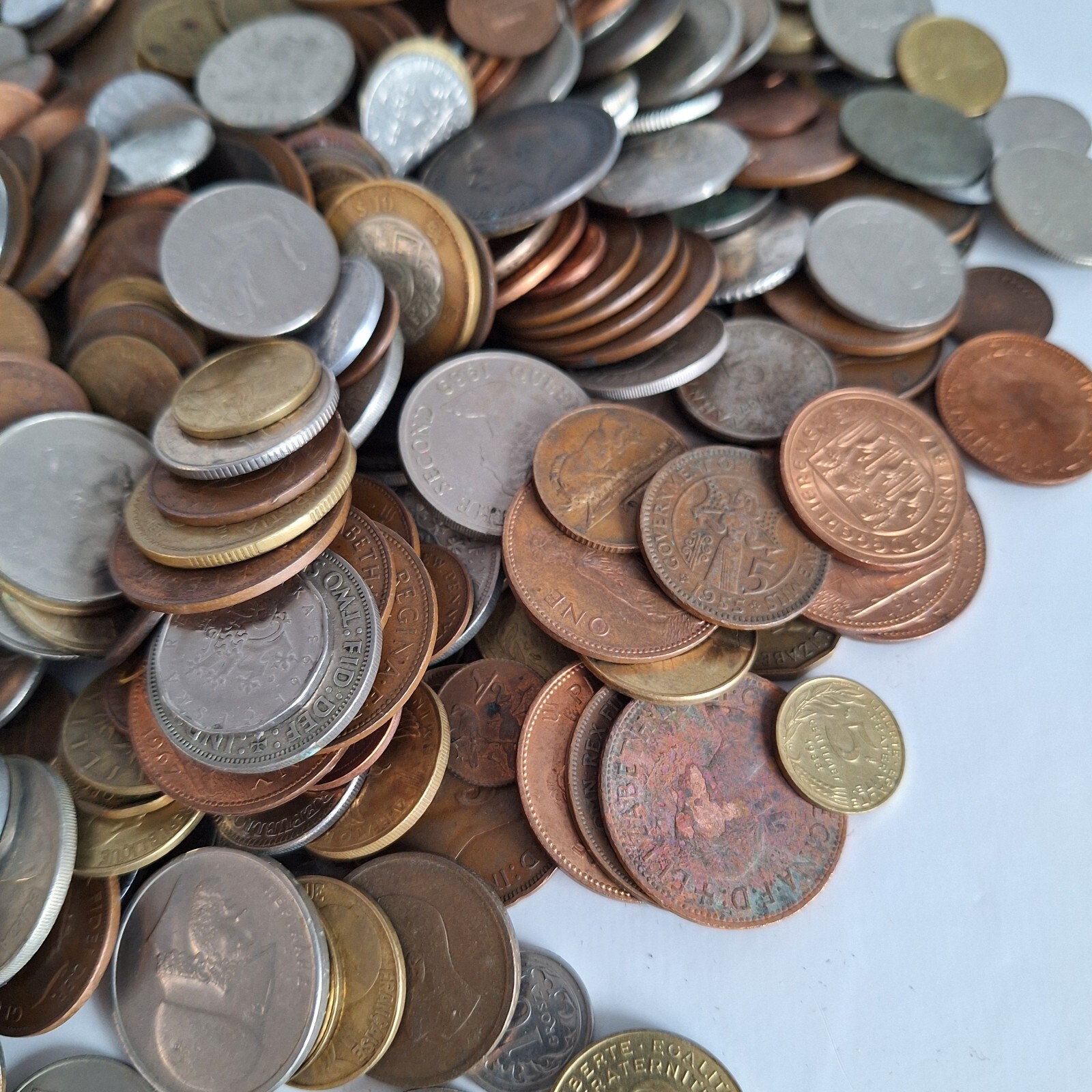 3.5 Kg of Mixed Coins - UK, Europe, and Worldwide-See Description | eBay UK