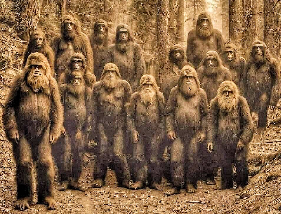 Sasquatch Family Reunion new 5x7 Glossy reprint found fun photo | eBay