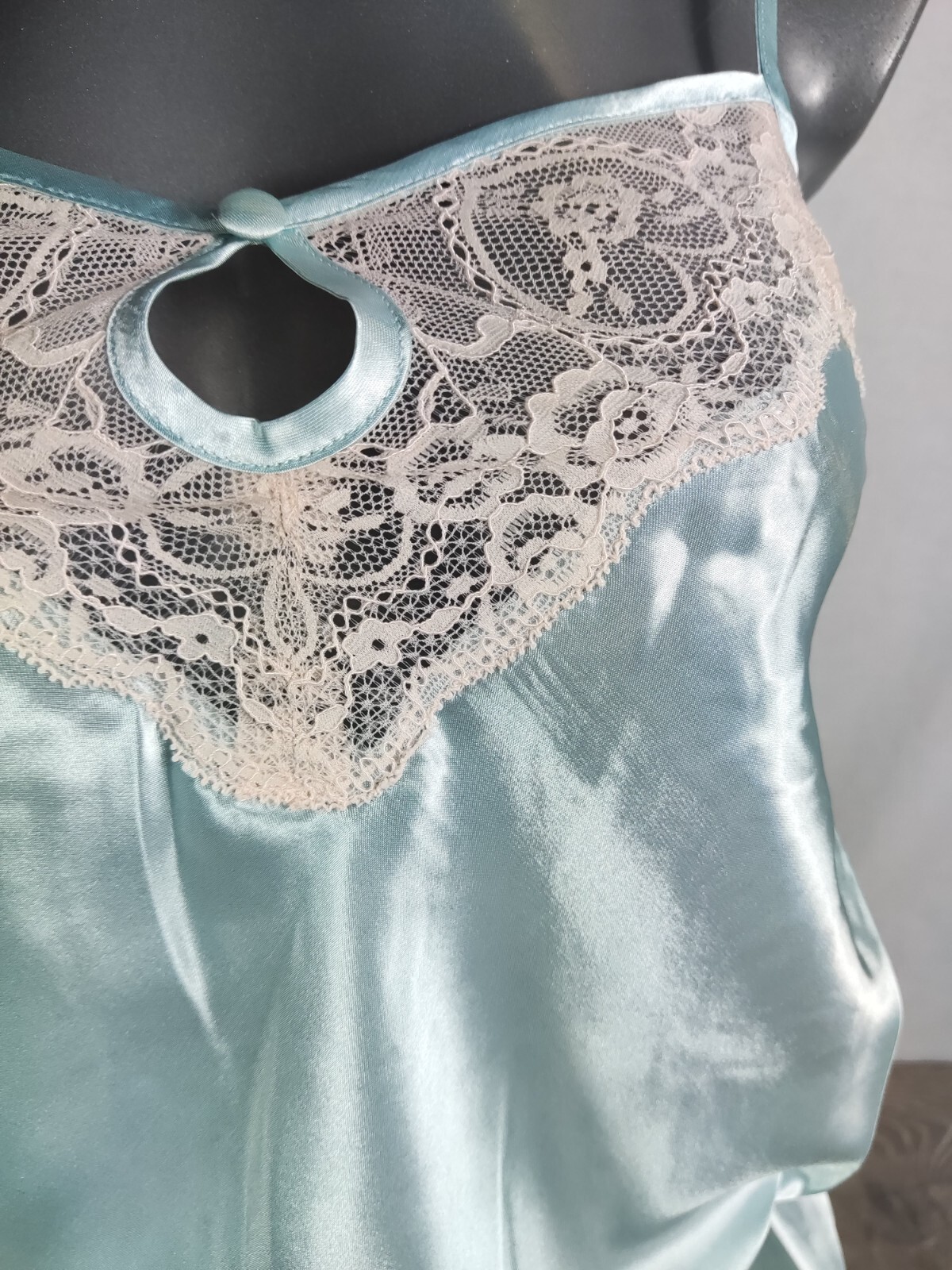 Boux Avenue Duck Egg Tabitha Teddy Satin Sleeping Suit One Piece ...