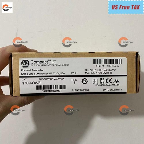 New Sealed AB 1769-OW8I SER B CompactLogix Relay Output Module 1769OW8I ...