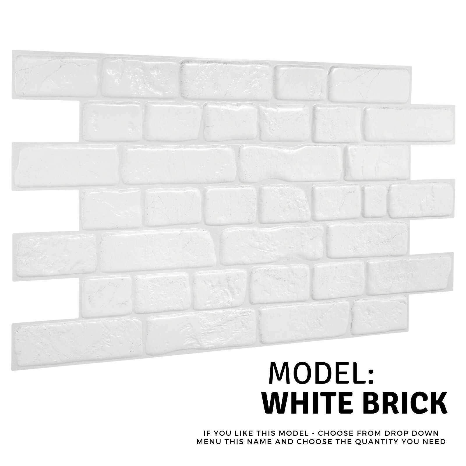 3D Brick Effect Wall Panel Cladding Slate PVC Panelling Retro Classic ...