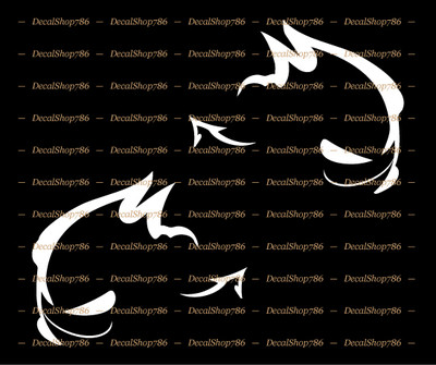 VW GTI - Volks Wagon Evil Rabbit [Pair] - Vinyl Die-Cut Peel N' Stick ...