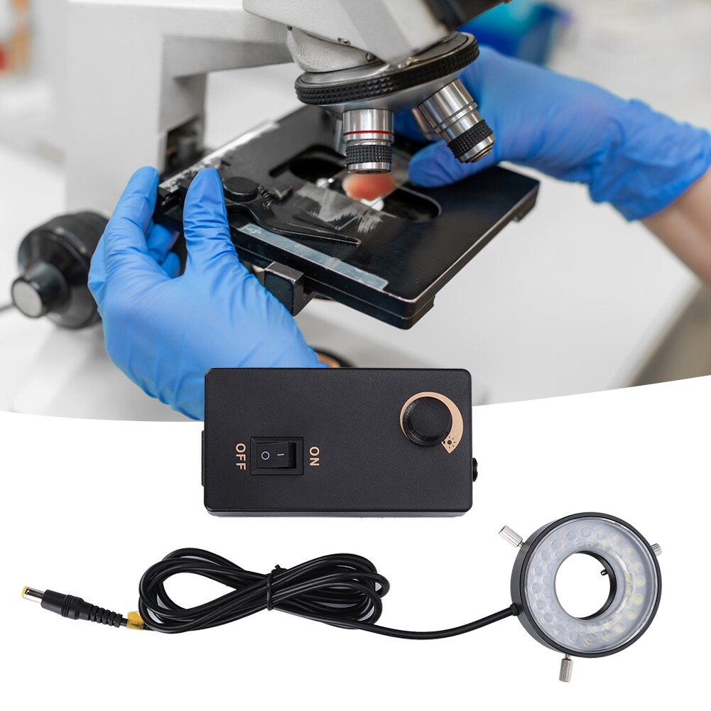 LED Brightness Adjustable Light Source Ring Light For Video Microscopes ...